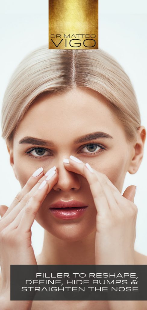FILLER TO RESHAPE, DEFINE, HIDE BUMPS & STRAIGHTEN THE NOSE | Dr ...